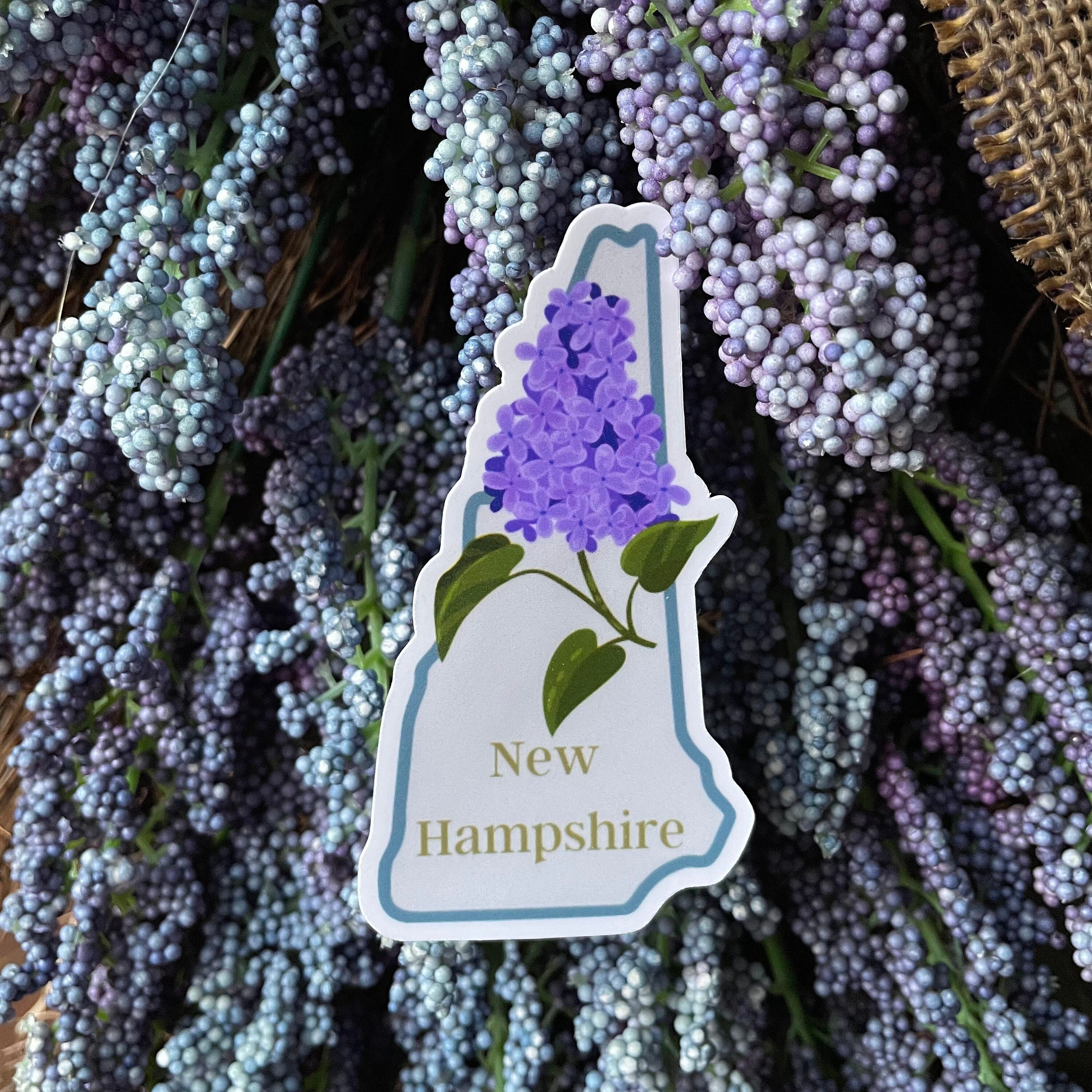 New Hampshire State Flower Vinyl Sticker Purple Lilac | Etsy