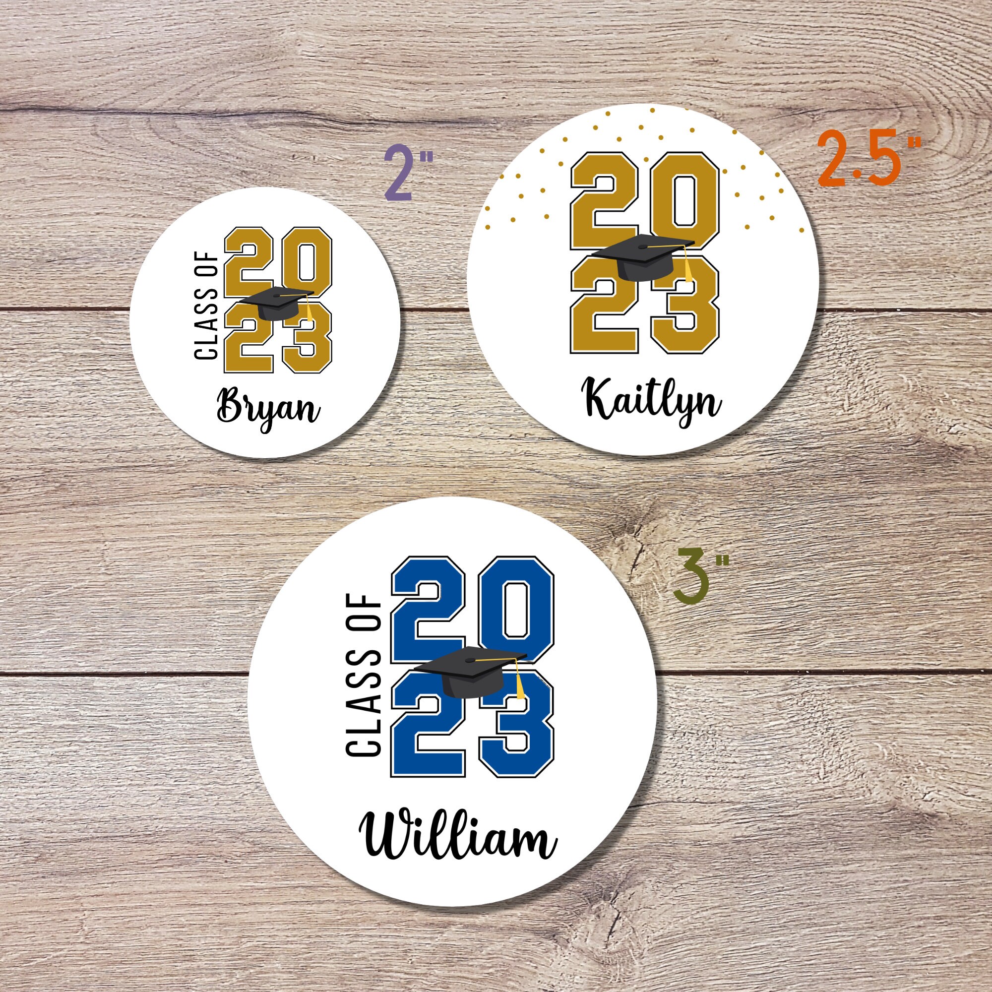 Personalized Graduation Stickers Happy Graduation Labels - Etsy