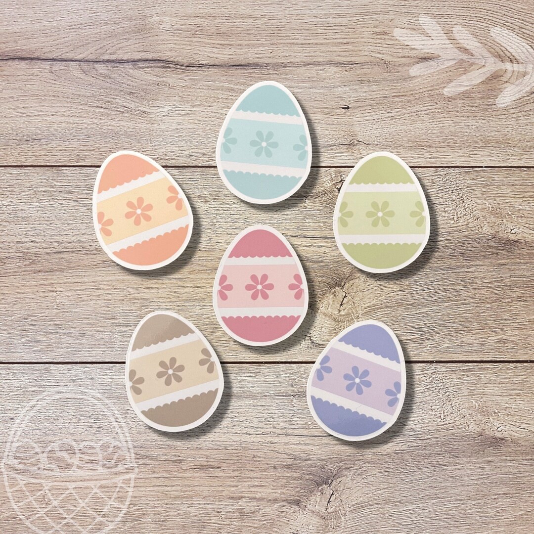 Easter Egg Vinyl Sticker, Easter Egg Basket Vinyl Sticker for Laptop ...