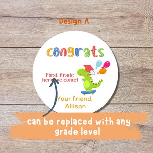 Personalized Kindergarten Graduation Stickers, Happy Graduation Label ...