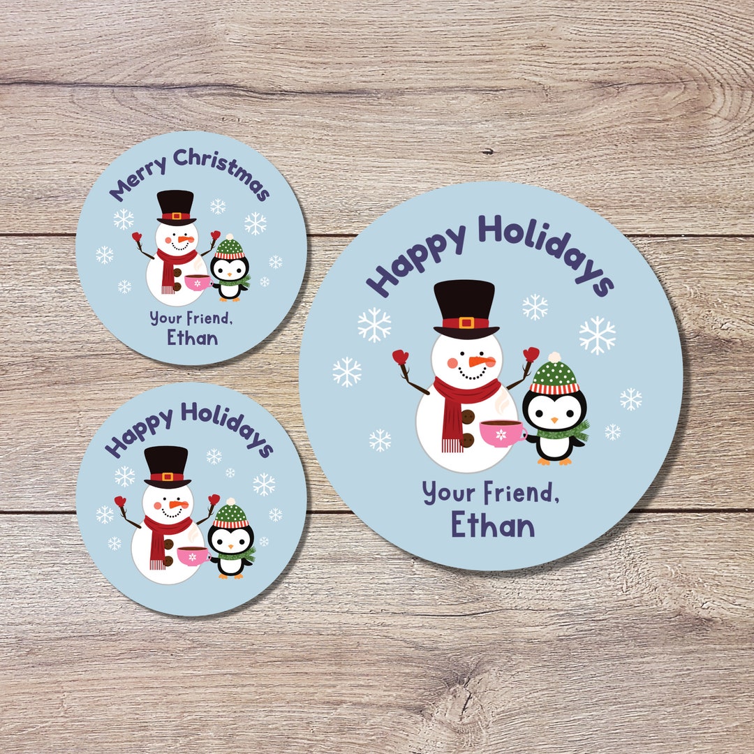 Personalized Christmas Stickers | Matte or Glossy Finish, Custom ...