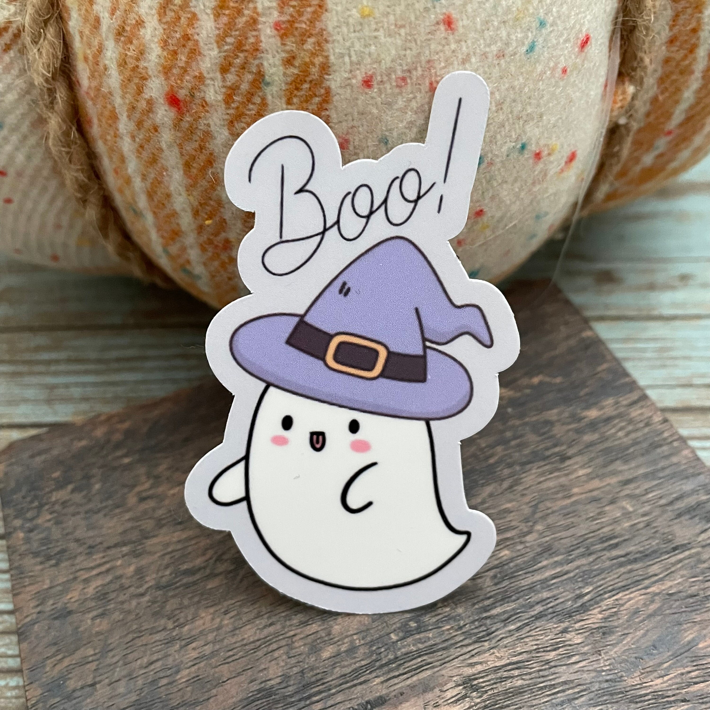 Boo Ghost Sticker | Glossy Finish | Halloween Sticker | Silly Ghost ...