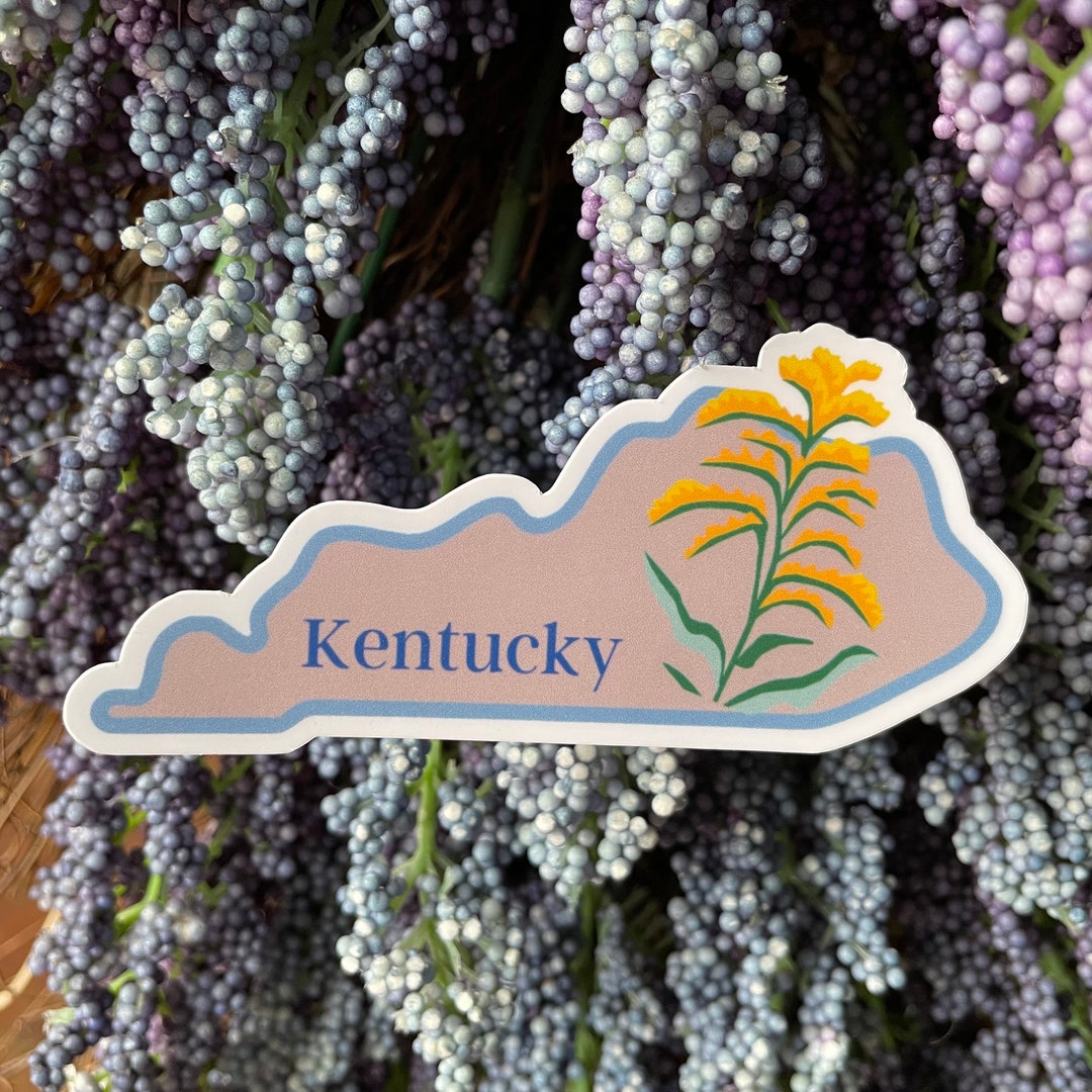 Kentucky State Flower Vinyl Sticker Goldenrod Glossy or - Etsy
