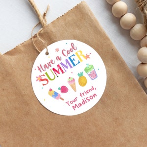 Have A Cool Summer, Happy Last Day of School Tags, School Party Favor ...