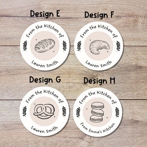 From the Kitchen of Stickers, Customized Homemade Baked Goods Label ...
