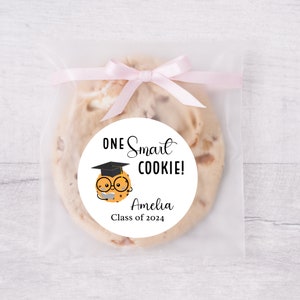 One Smart Cookie Graduation Stickers, Personalized Happy Graduation ...