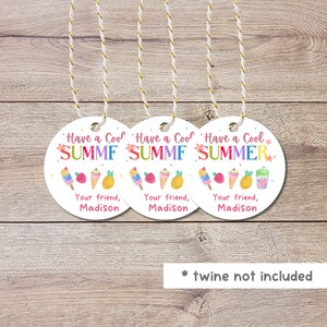 Have A Cool Summer, Happy Last Day of School Tags, School Party Favor ...