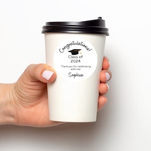 Personalized Graduation Stickers, Happy Graduation Labels, Custom ...