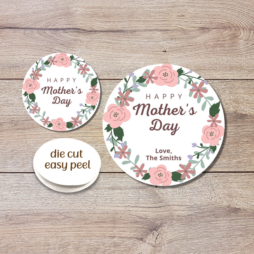Personalized Mother's Day Stickers, Mother's Day Labels, Custom Mother ...