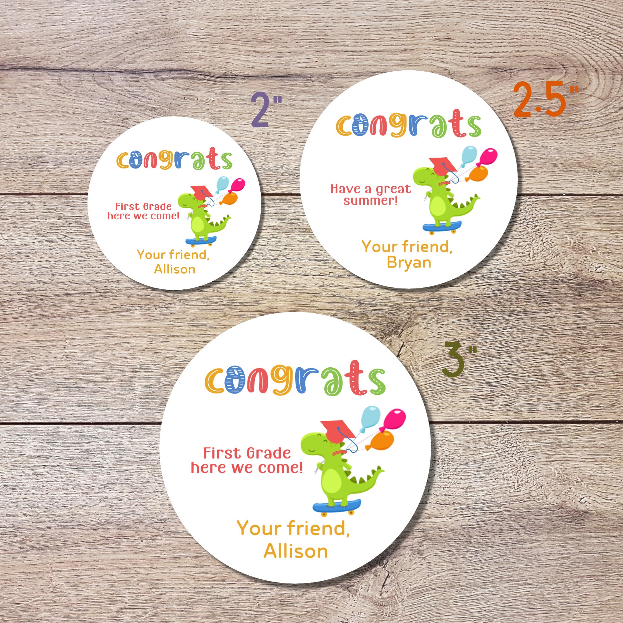 Personalized Kindergarten Graduation Stickers Happy - Etsy