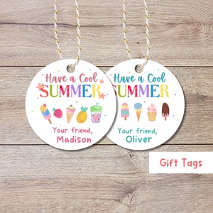 Have A Cool Summer, Happy Last Day of School Tags, School Party Favor ...