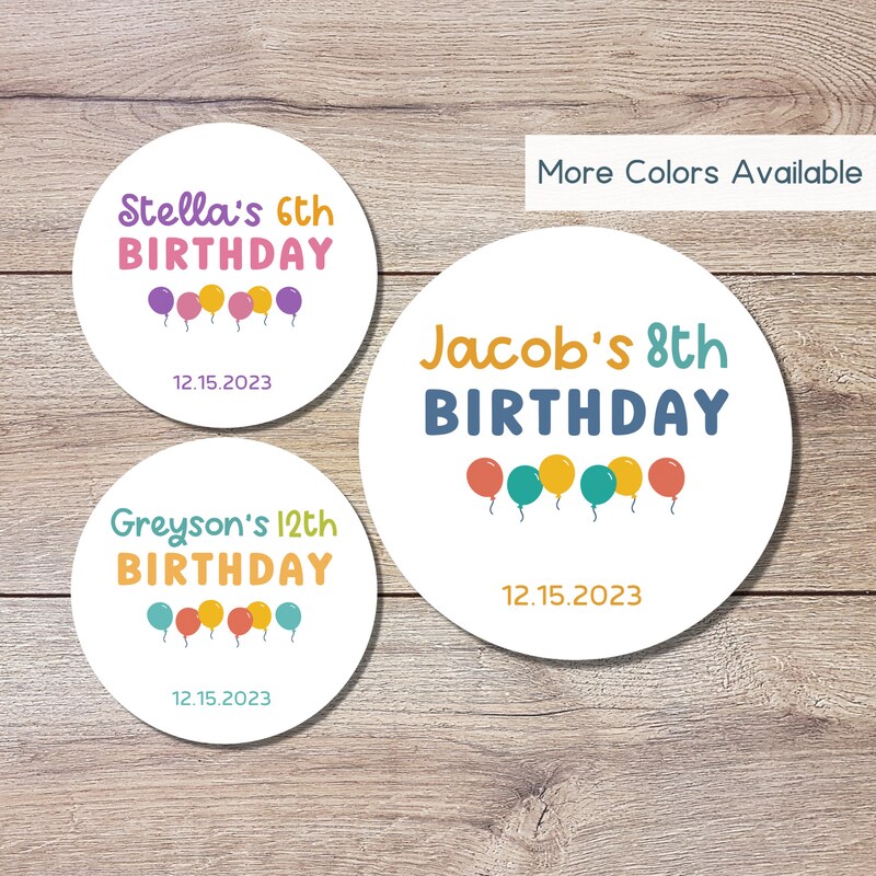Happy Birthday Stickers - Etsy