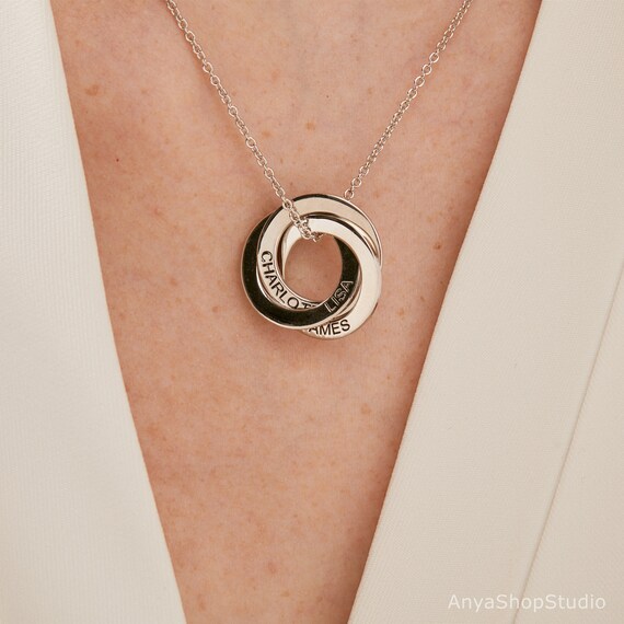 Personalized Sterling Silver Engraved Necklace Custom - Etsy UK