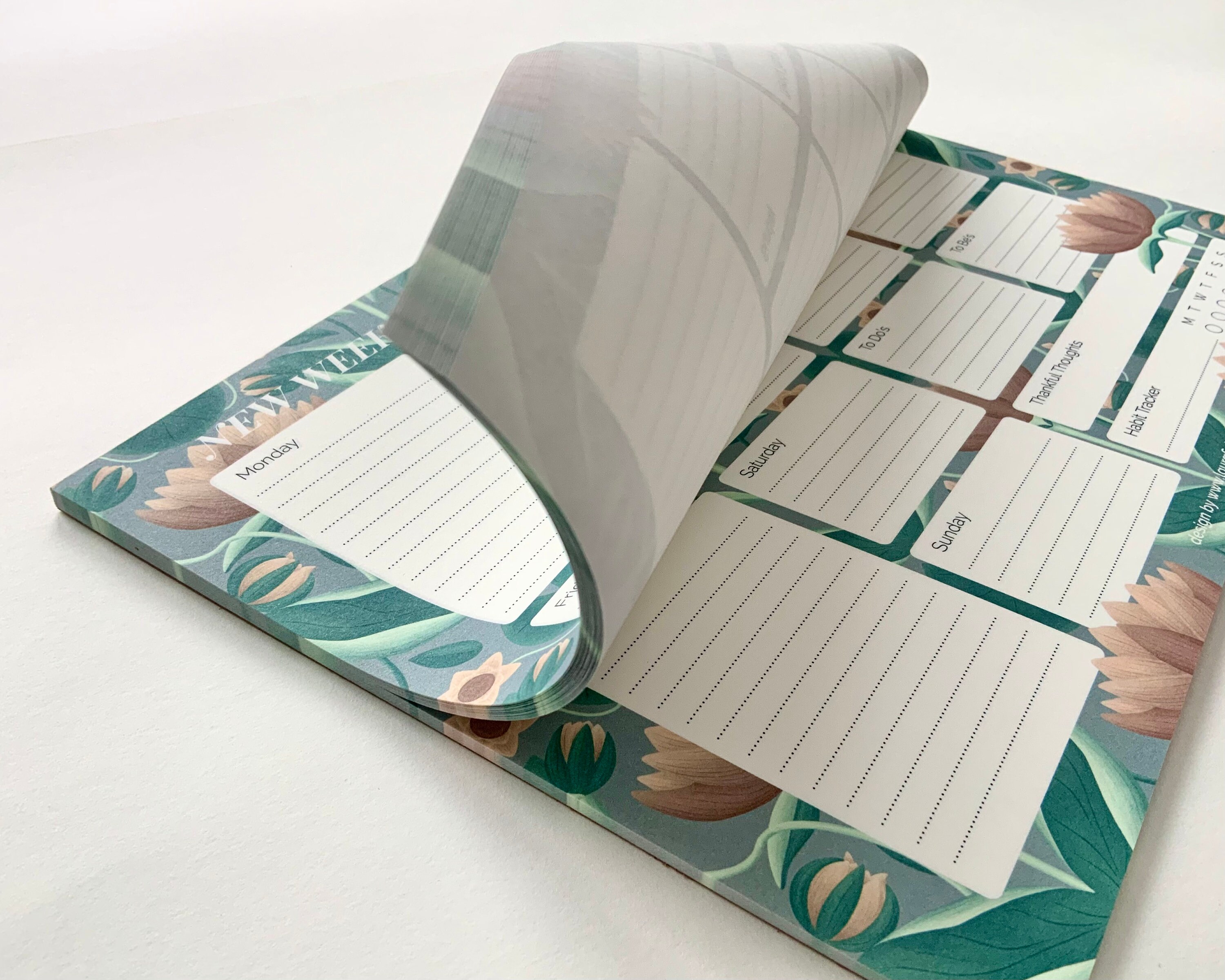 Weekly Planner Block DIN A4 Natural Paper | Planner Block 50 Sheets ...