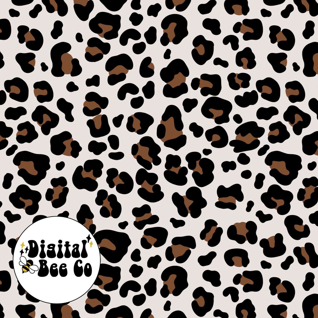 Cheetah Seamless Pattern, White Cheetah Seamless File, Cheetah Digital ...