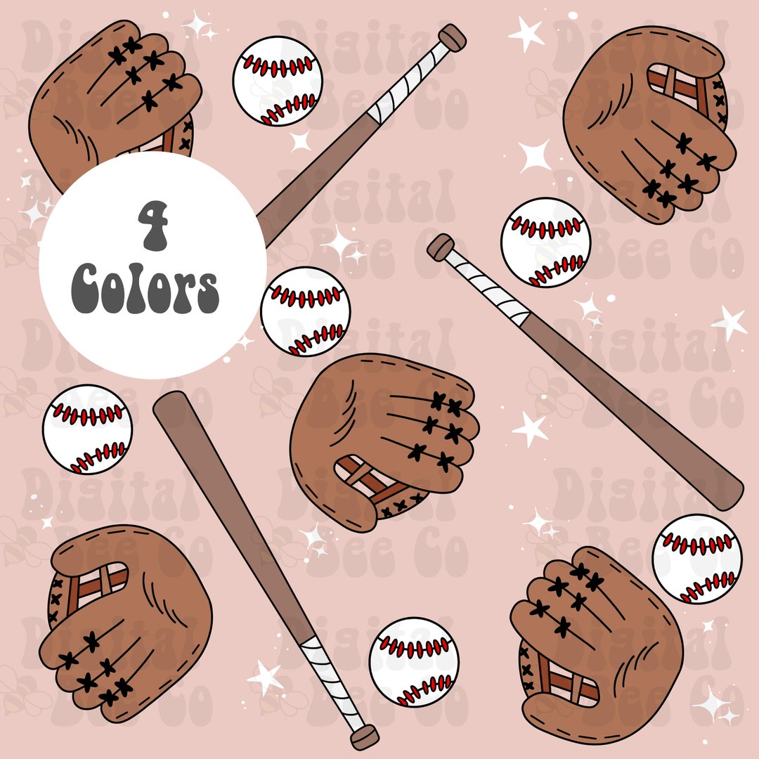 Seamless Baseball Pattern PNG Digital Sublimate Download, Baseball ...
