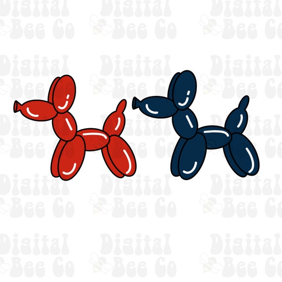 Balloon Dog PNG Fourth of July PNG Balloon Animal PNG - Etsy Ireland