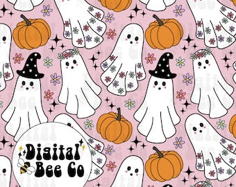 Girly Ghost Seamless File - Etsy
