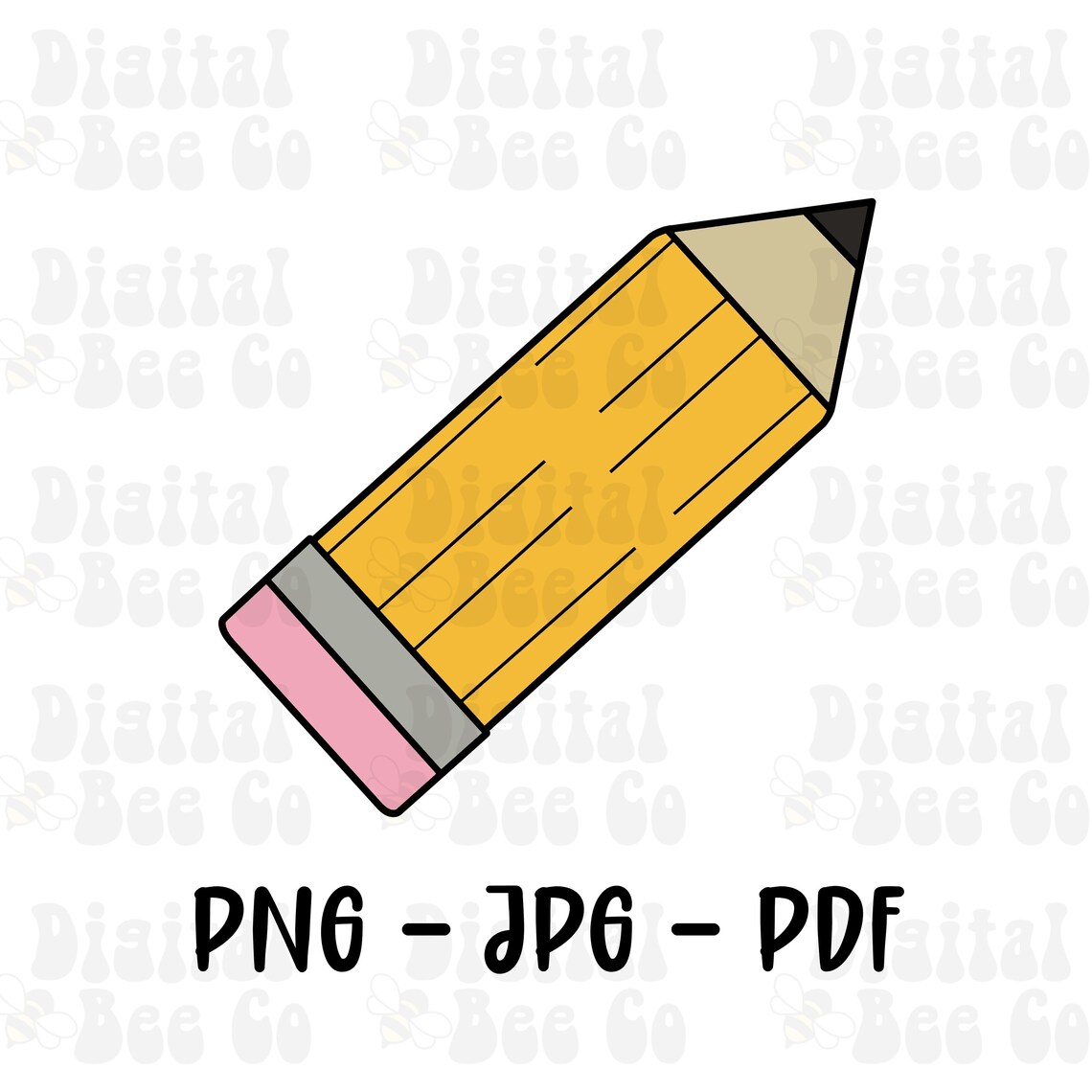 Pencil PNG Pencil Sublimation Design Pencil Clip Art Pencil - Etsy