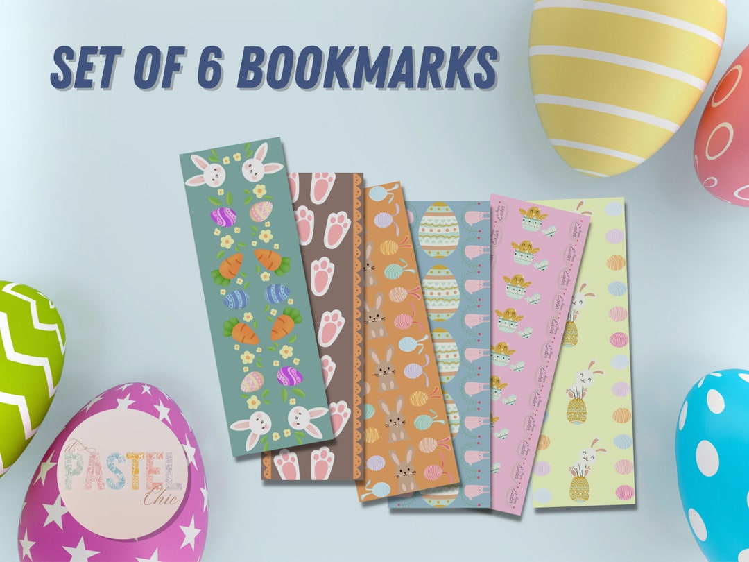 Cute Easter Printable Bookmarks - Etsy