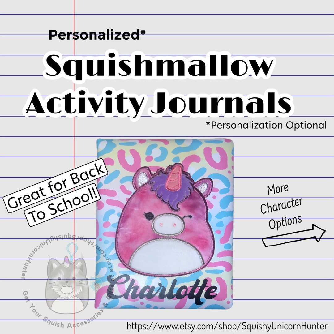 Back to School! Personalized Journal - Squishmallow Activity Journal ...