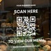 Scan Your Menu QR Code Vinyl Decal | Personalised Shop Business ...