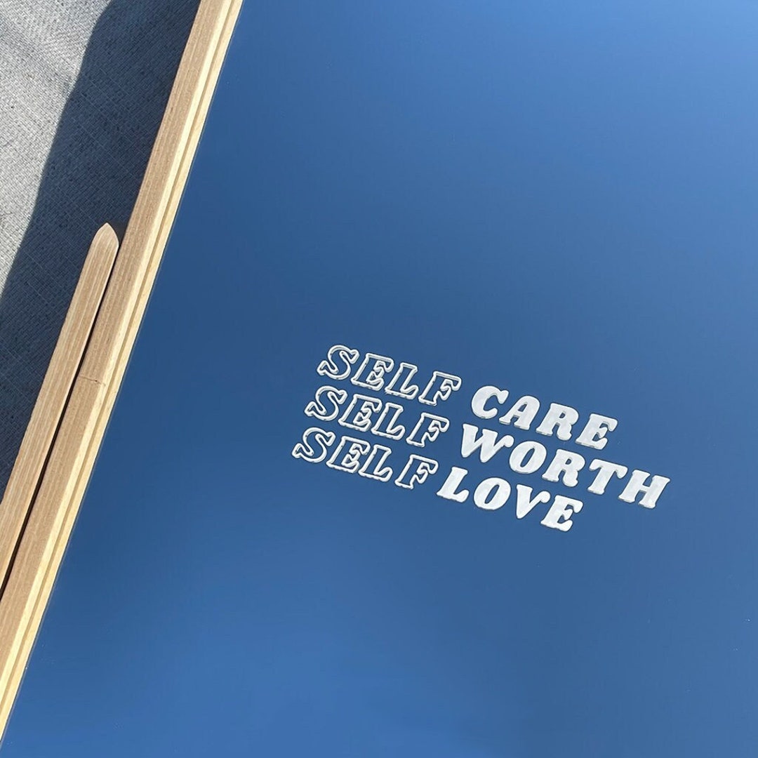 Self Care Love & Worth Vinyl Decal - Etsy