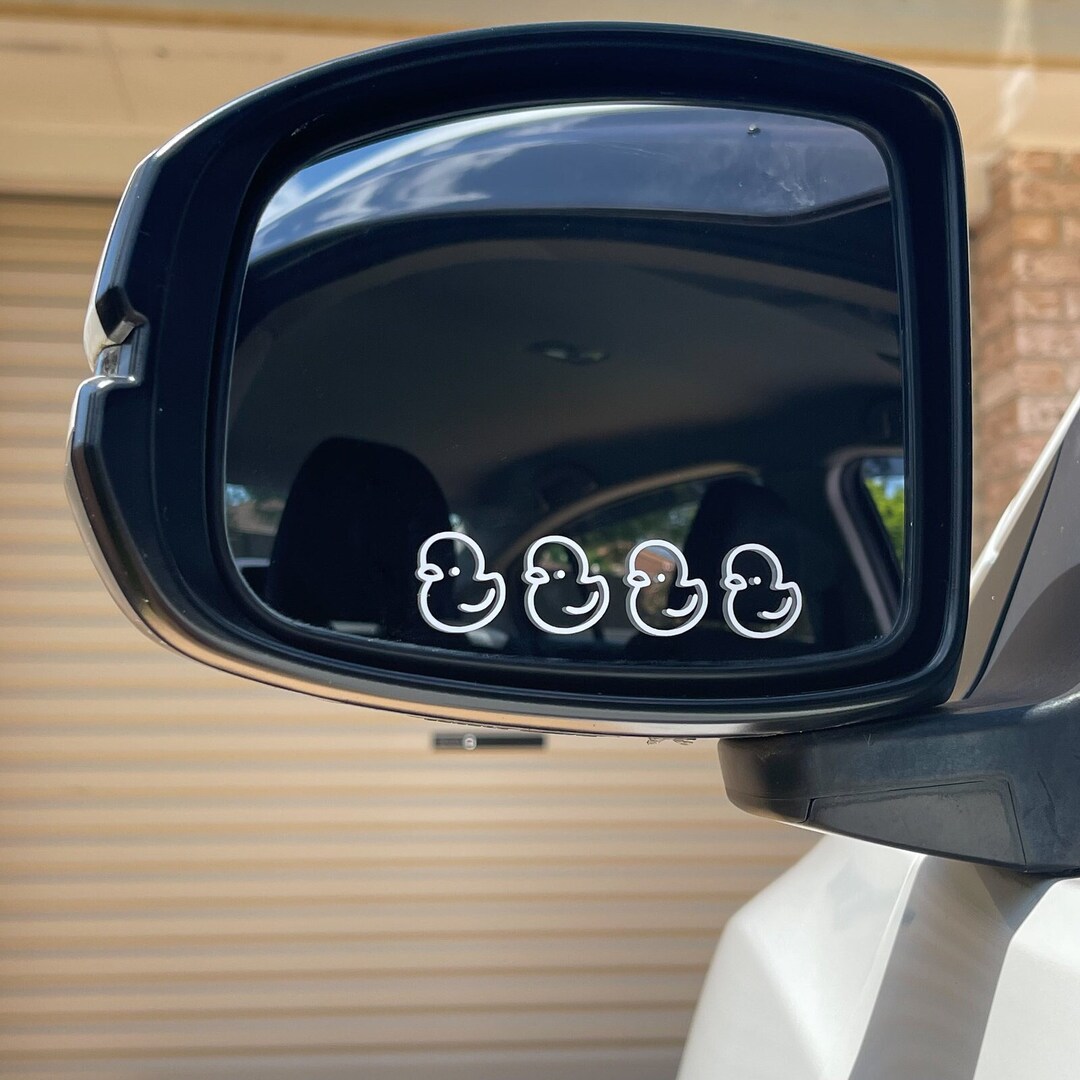Ducky | Vinyl Sticker | Aesthetic Car Mirror Decal | Car Accessory ...