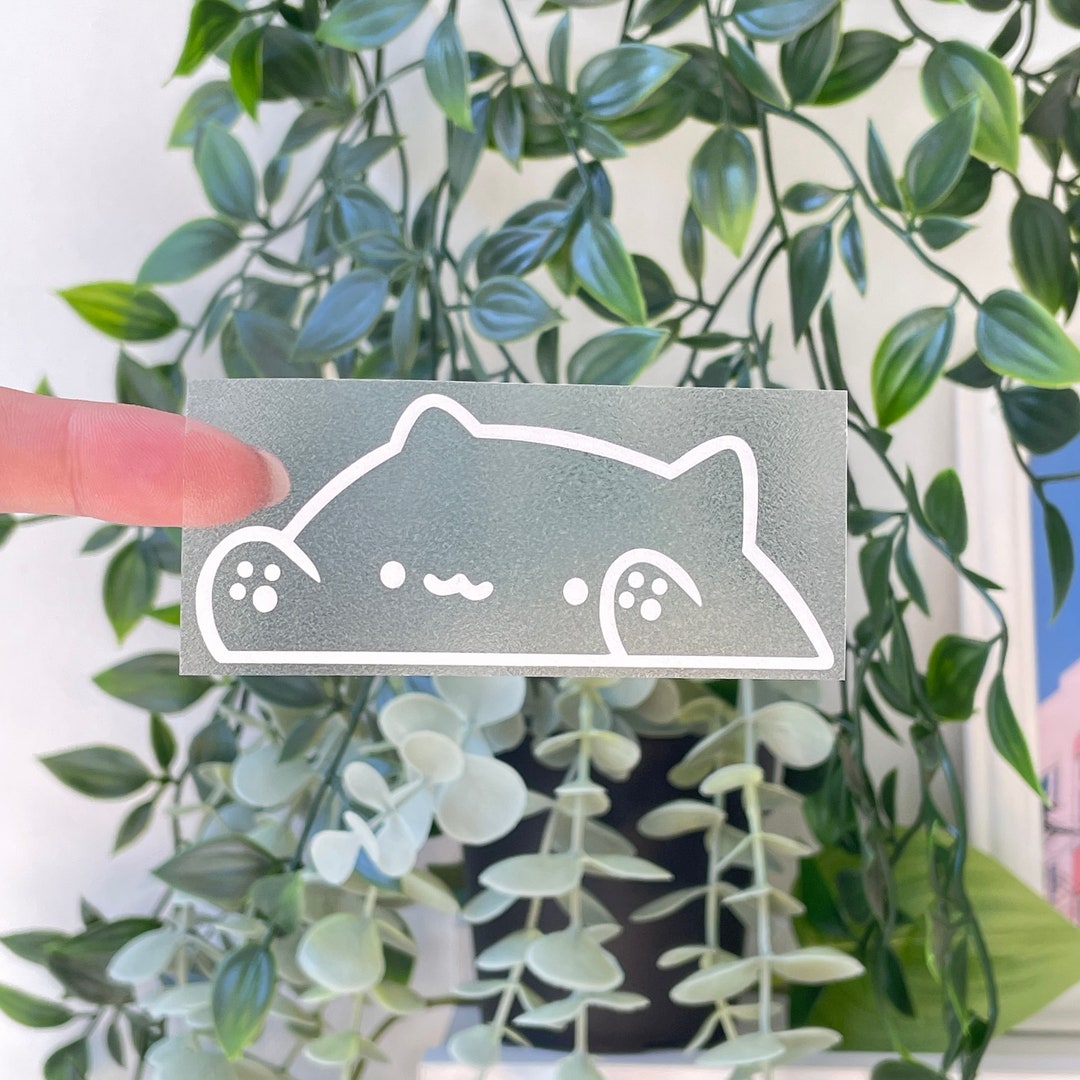 2X Bongo Cat Vinyl Decal Sticker Car Accessory Kawaii Decor Funny ...