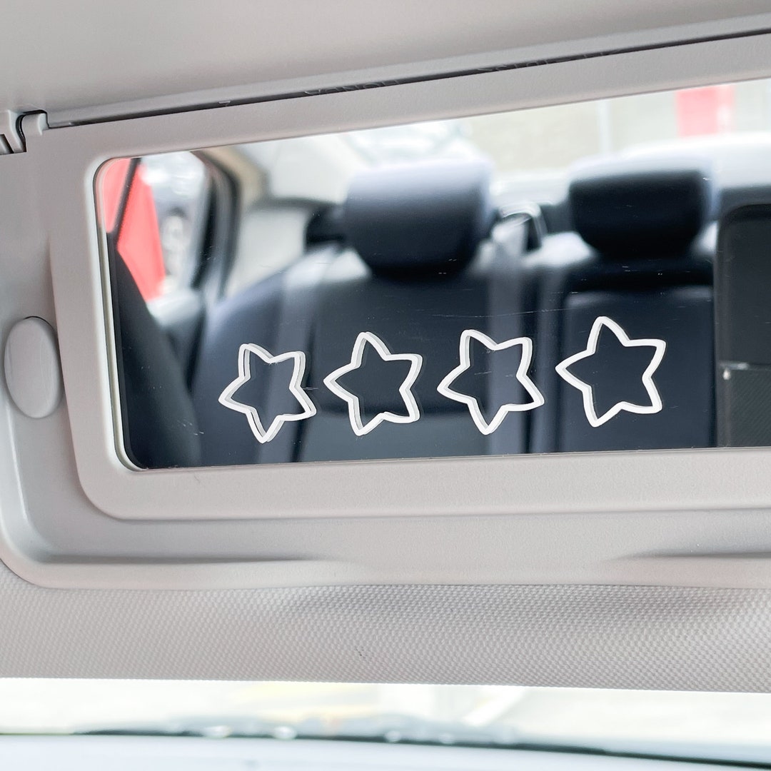 Stars | Vinyl Sticker | Aesthetic Car Mirror Decal | Car Accessory ...