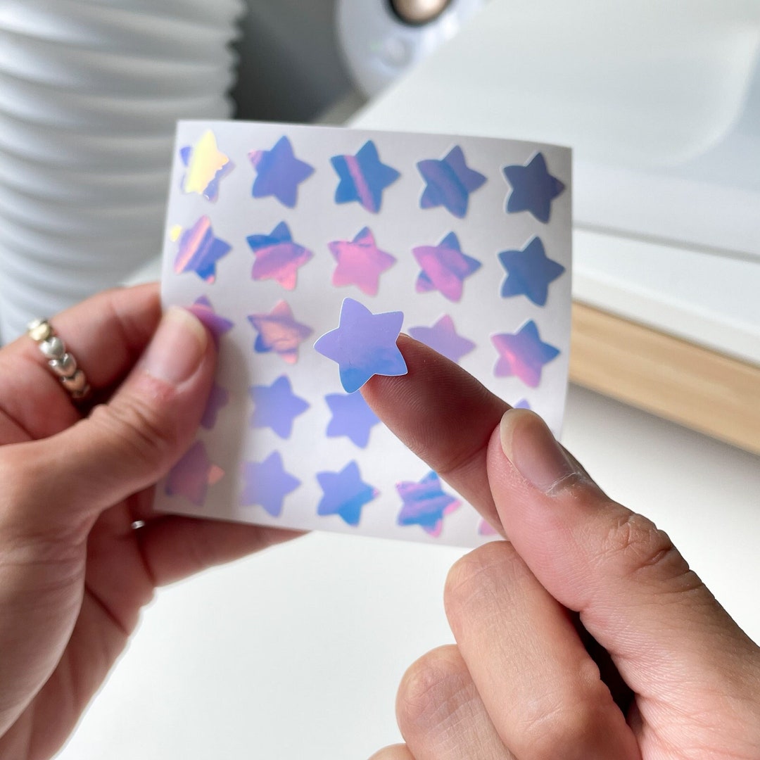 Star Sticker Sheet, Holographic Stars, Cute Star Decals for Journals ...