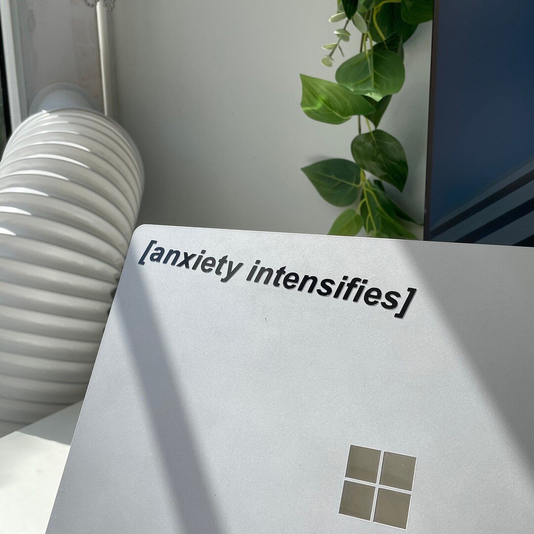 Anxiety Intensifies Vinyl Decal Car Accessory Laptop - Etsy