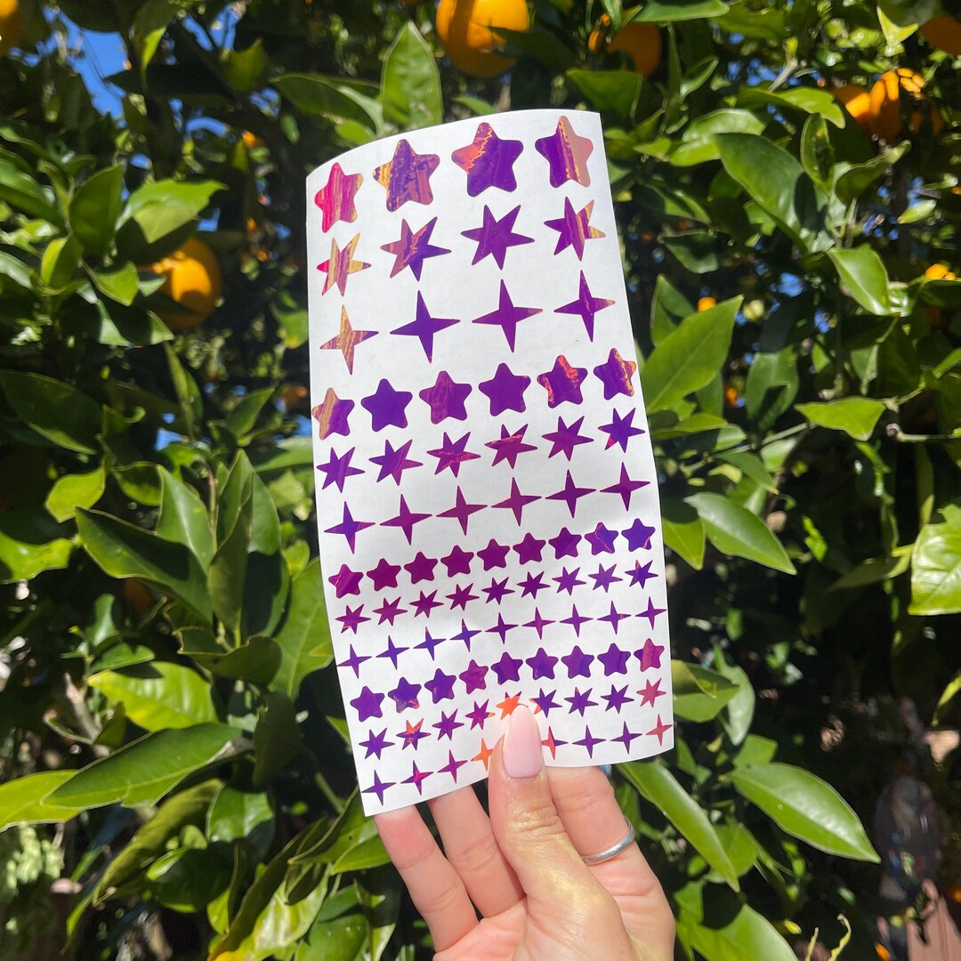 Mini Star Stickers Vinyl Decal Sticker Sheet Car Girl Cute Decals Gift ...