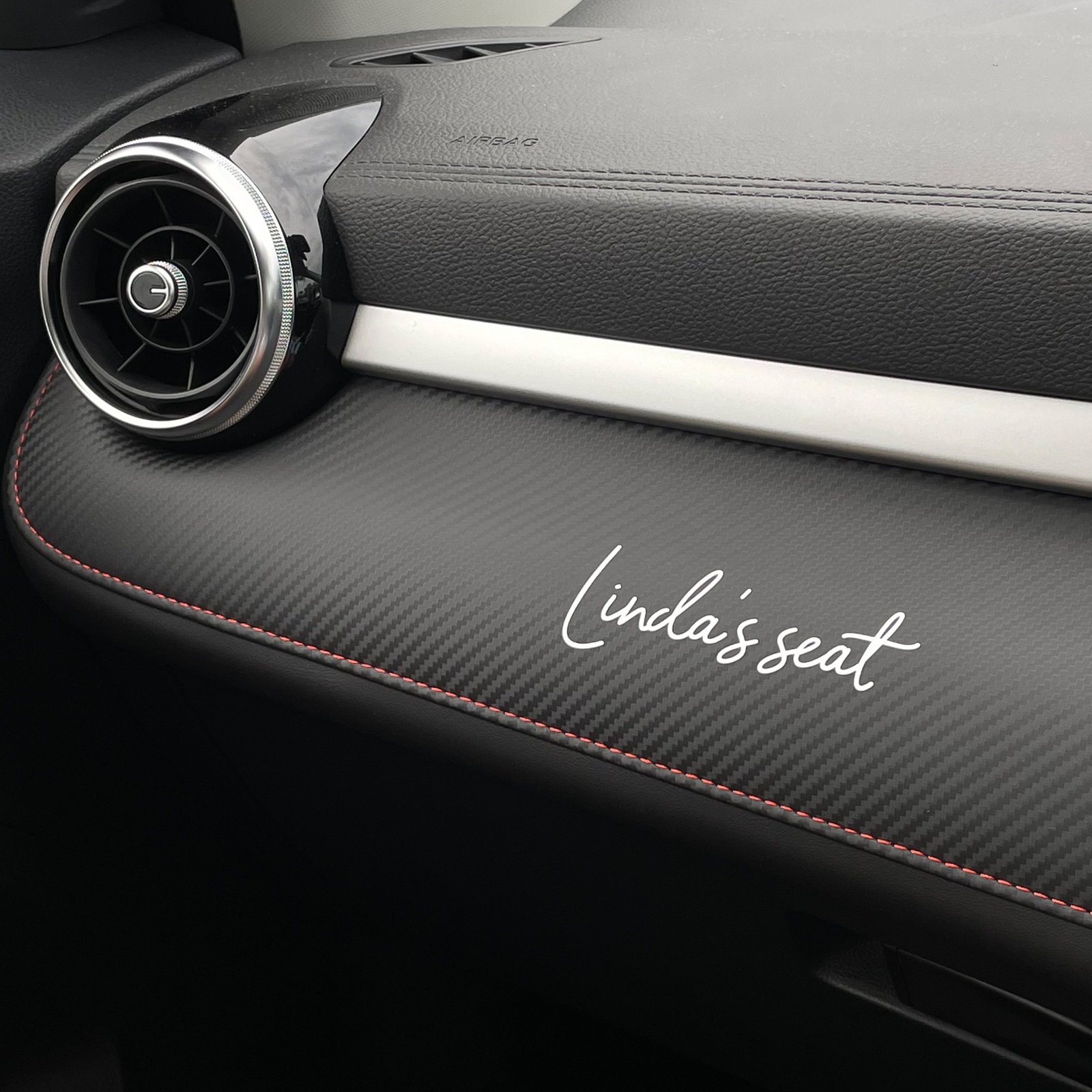 Custom Girlfriend Car Seat Vinyl Decal up to 30CM Wide - Etsy