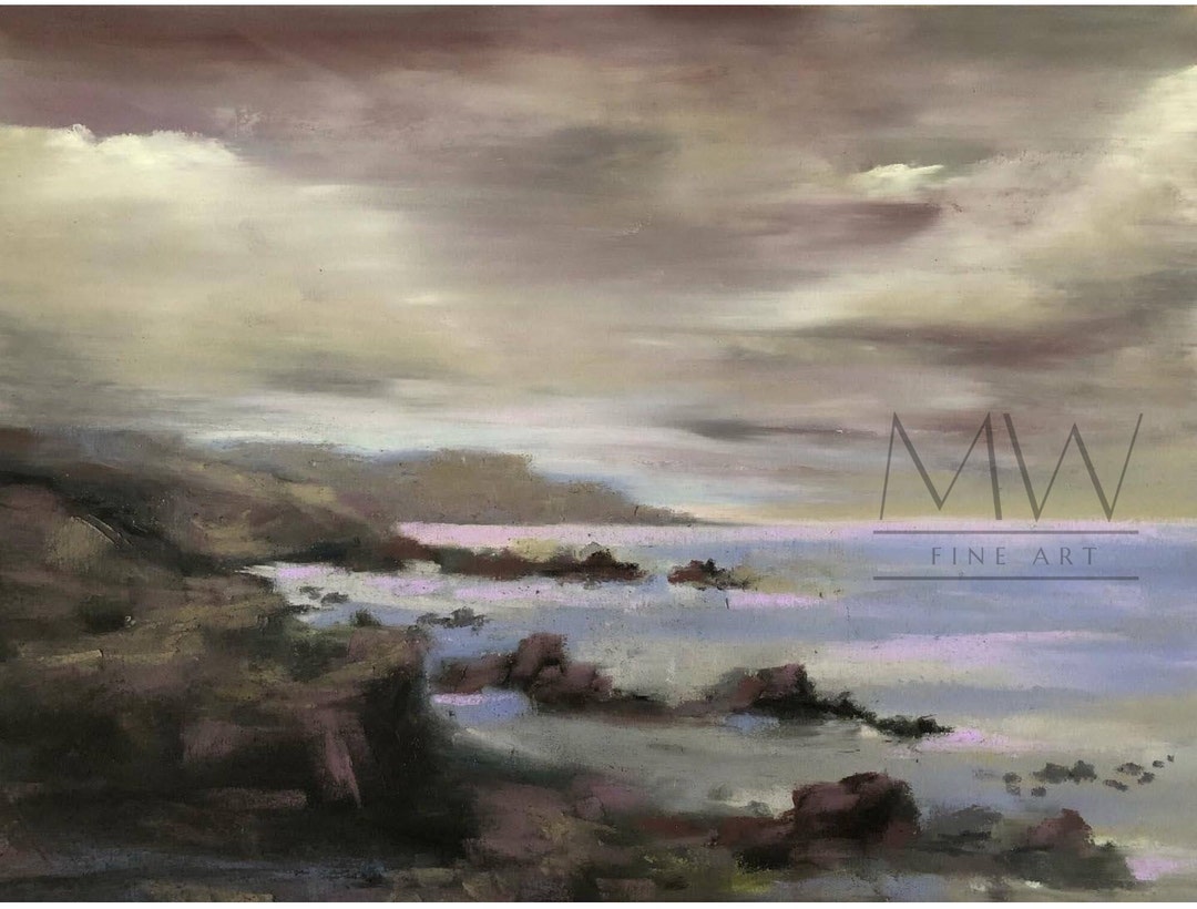 Devon England Art Print Coastal England Watercolor Print - Etsy