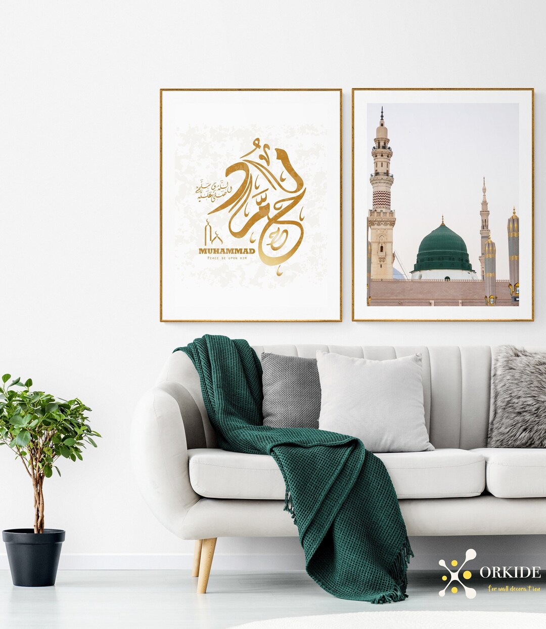 Name of Prophet MOHAMMED SAWS Design Arabic Calligraphy Typography and ...