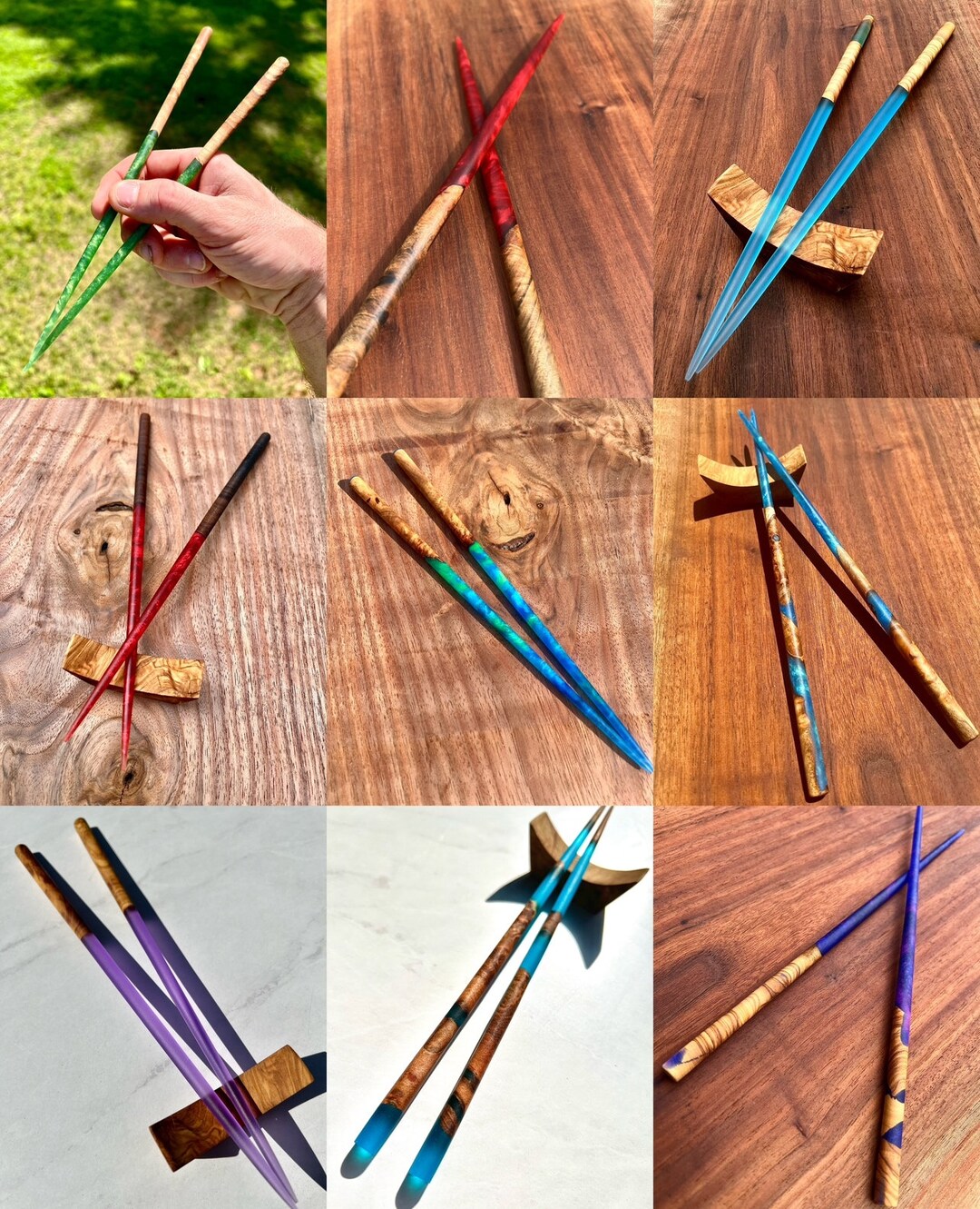 Handcrafted Chopsticks: Design Customize Your Own Handmade Set - Etsy