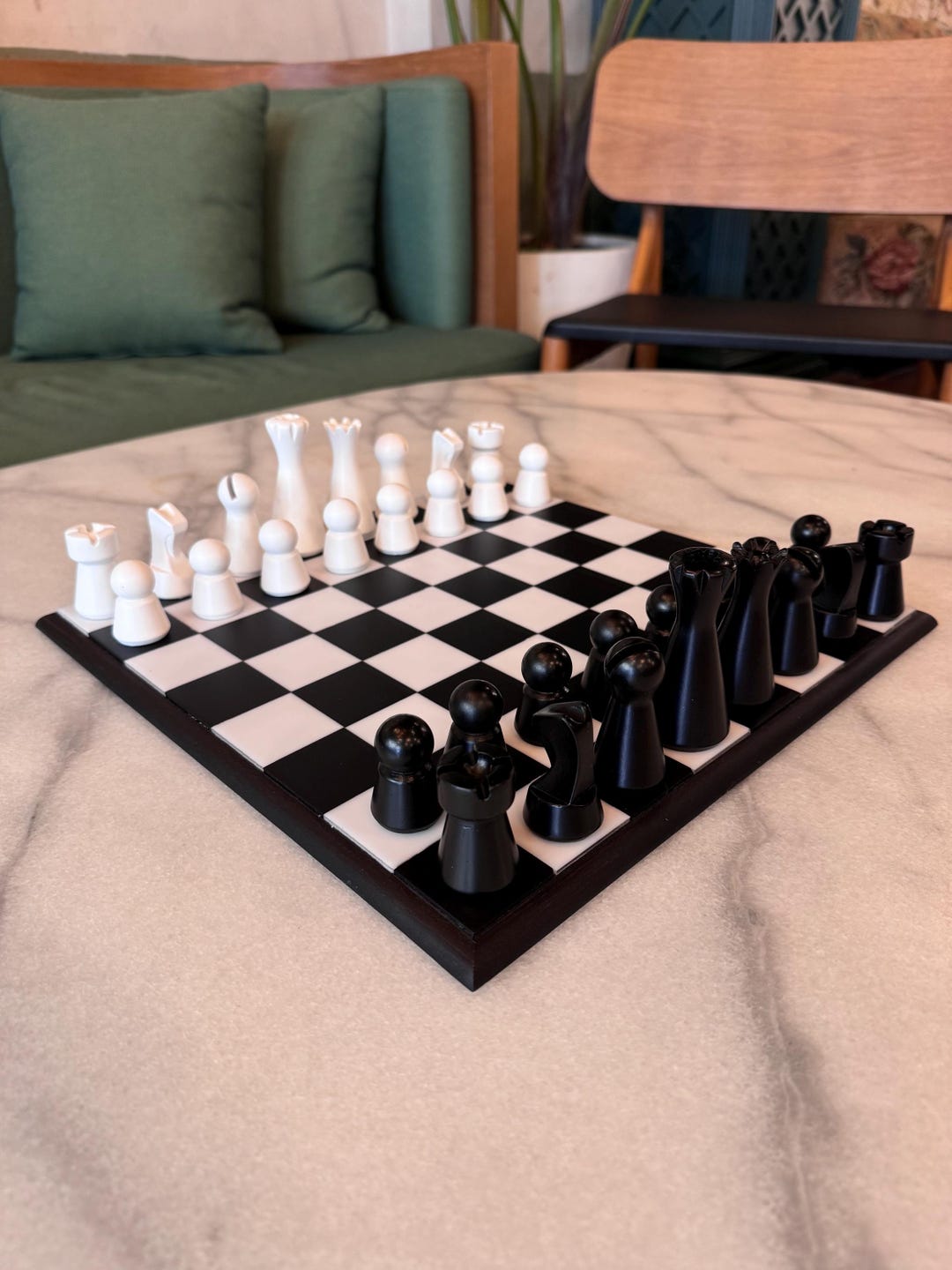 Bulk 10 Sets, Handmade Modern Chess Set: Weighted Pieces, Lighthouse ...