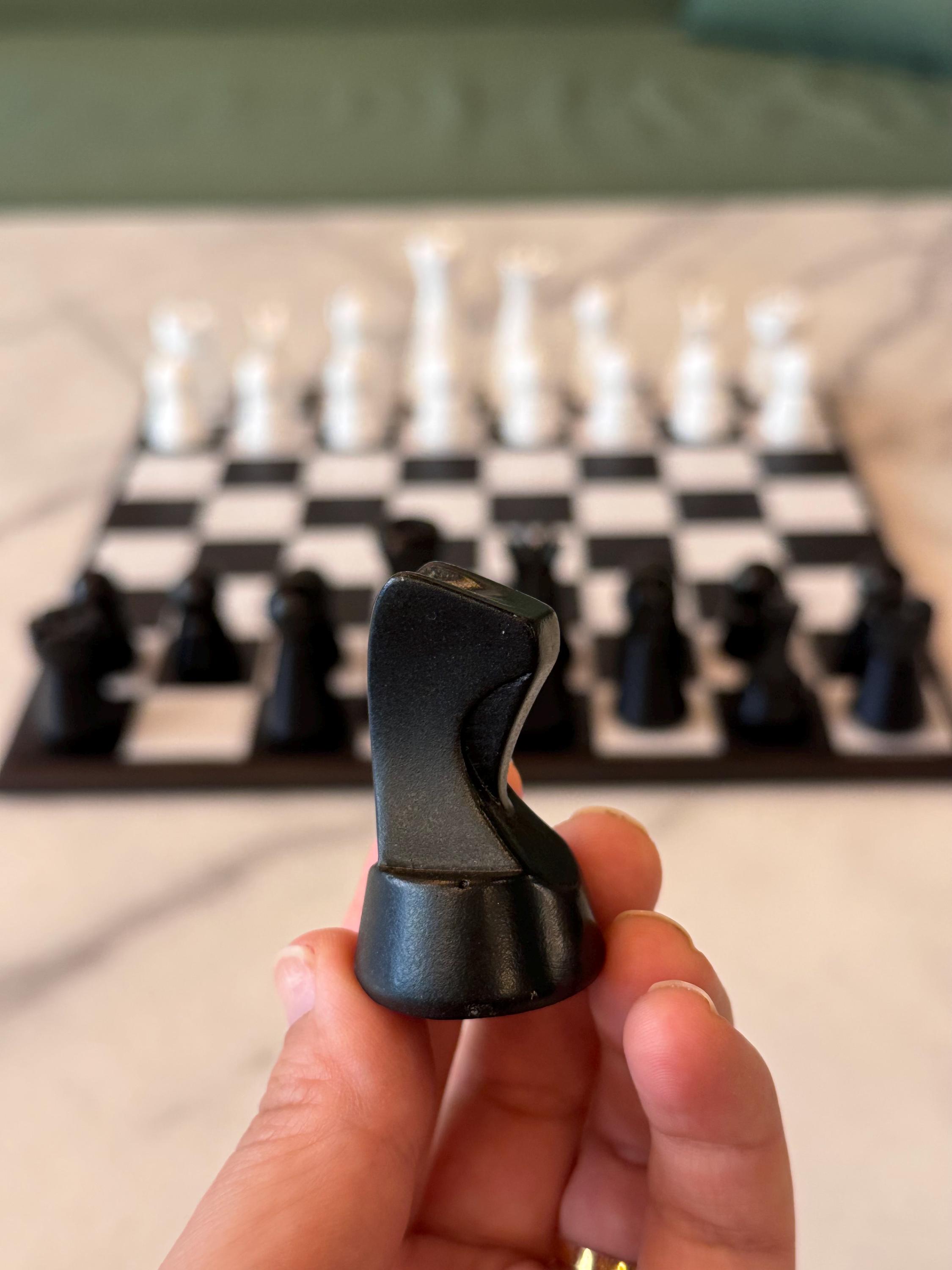 Handmade Modern Chess Set: Weighted Pieces, Lighthouse Design - Etsy