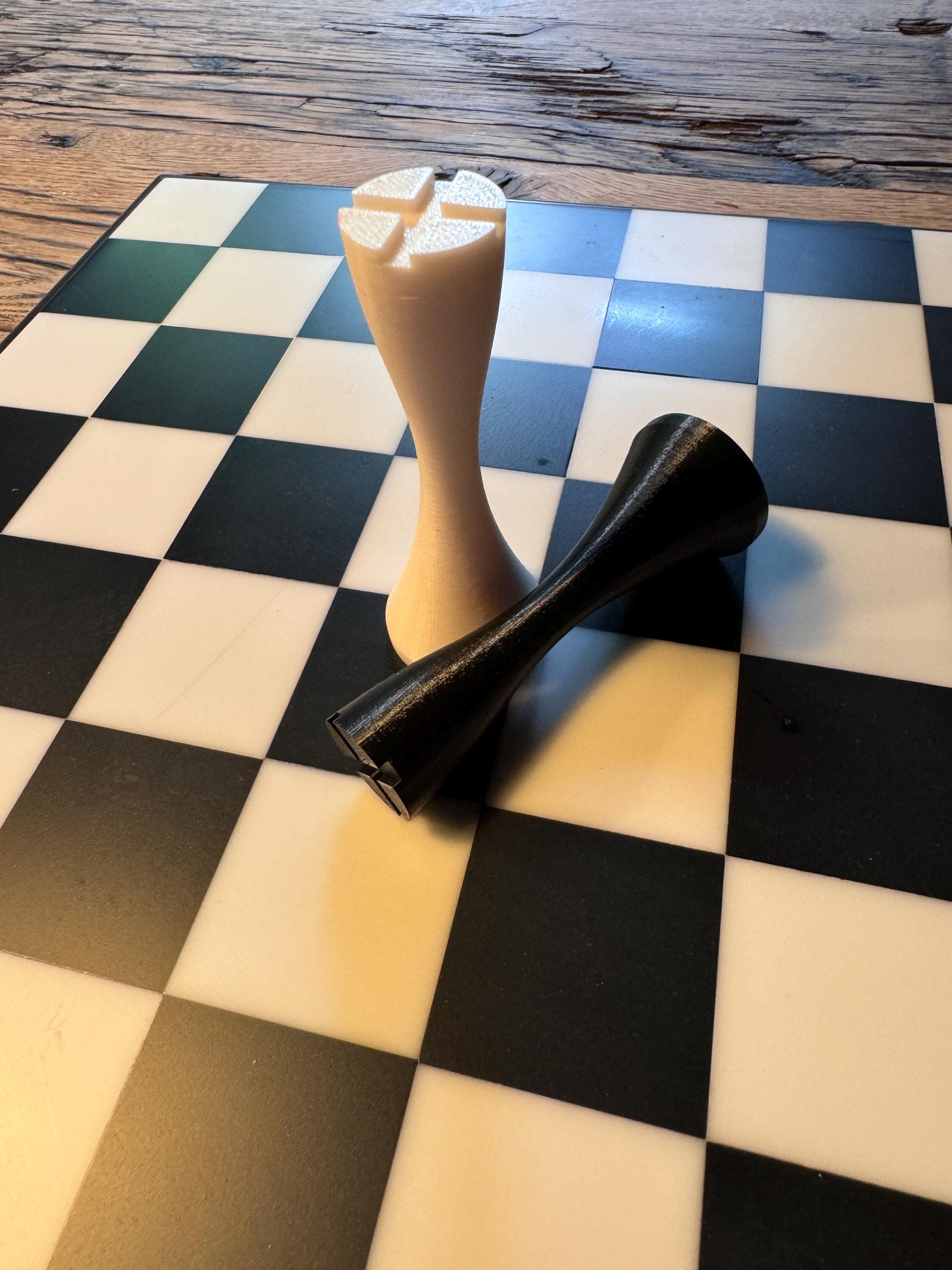 Handmade Carlsen Model Chess Set: Modern Minimalist Design - Etsy