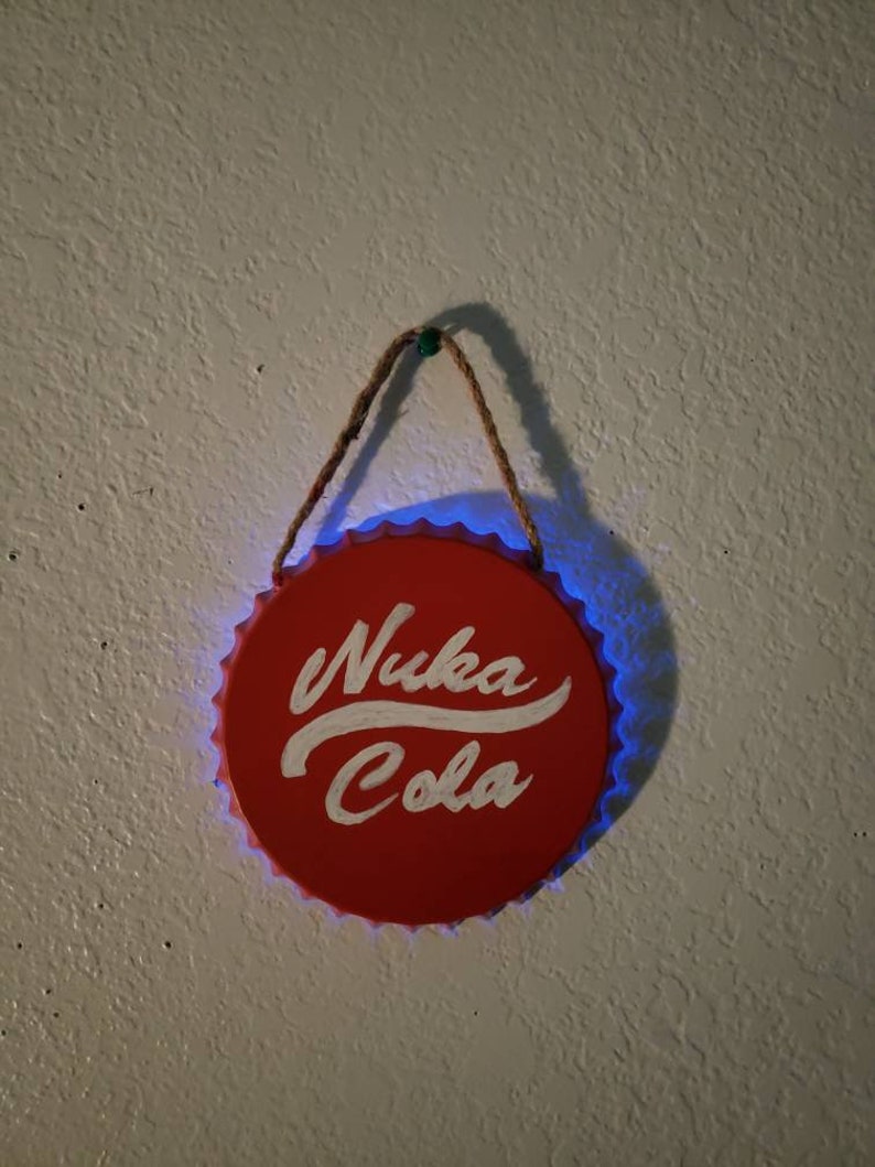 Nuka Cola Cap Sign With LED Accent Light. Battery Included(3v) Hand ...