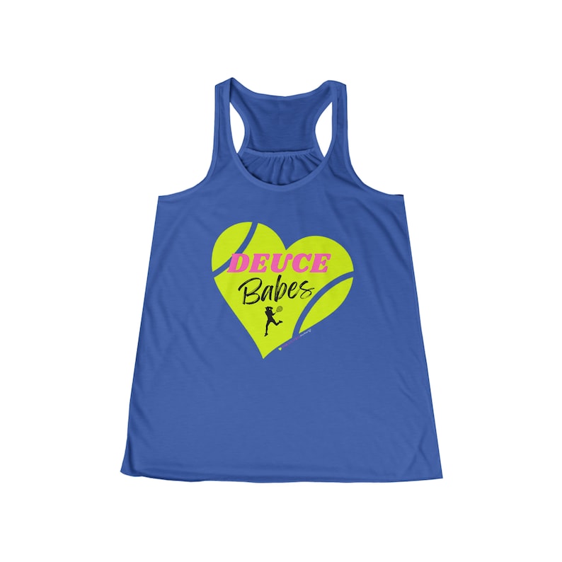 Deuce Babes - Women's Tennis Team Flowy Racerback Tank - Etsy
