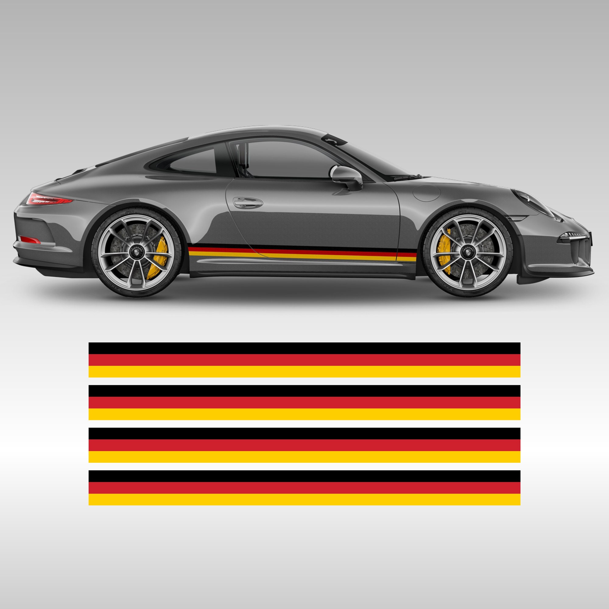 German Flag Style Stripes Set, for Different Car Models BMW, Porsche ...