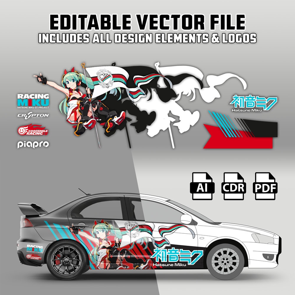 Itasha Racing Miku 2020 Design Fits All Car Models - Etsy