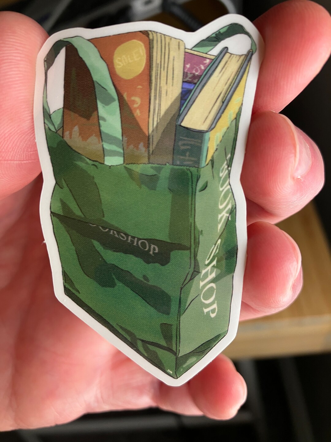 Book Shopping Sticker - Etsy