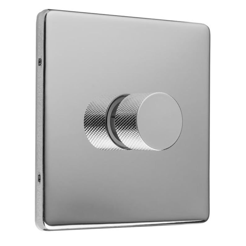 Brass Dimmer 1-4 Gang 400w / LED Dimmer Switch . Knurled Dimmer ...