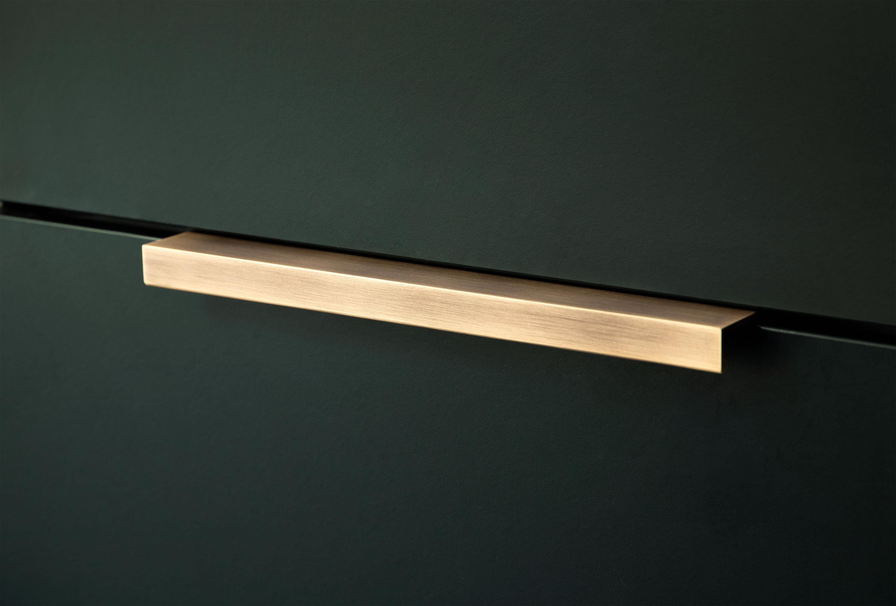 Solid Brass Large Edge Pull Handle. Flush and Discreet Ideal for Modern ...