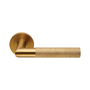 Crown Knurled Lever Door Handle, Crafted From Stainless Steel , a Solid ...