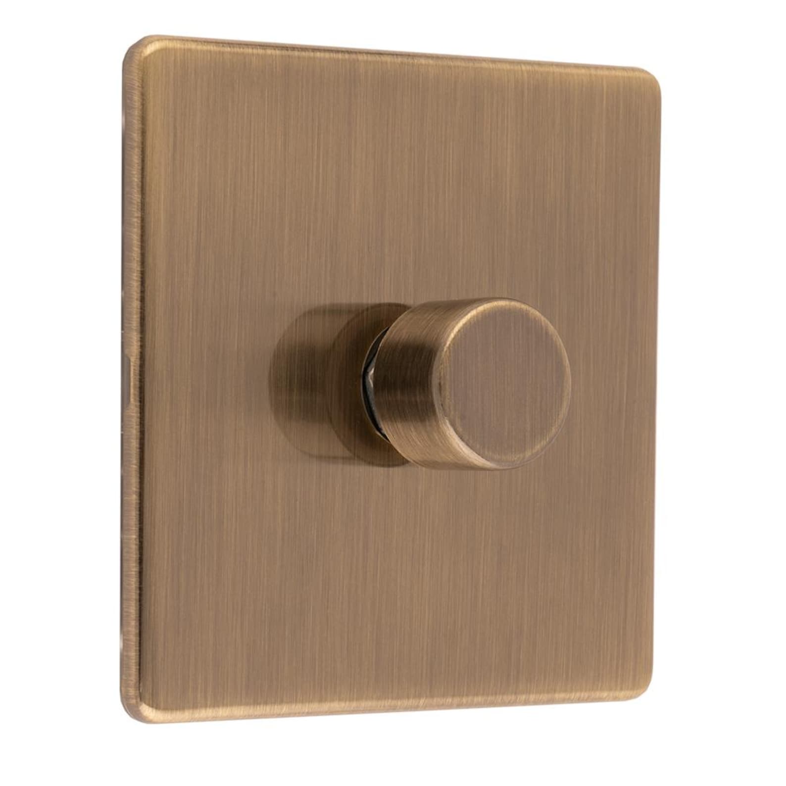 Brass Dimmer 1-4 Gang 400w / LED Dimmer Switch . Knurled Dimmer ...