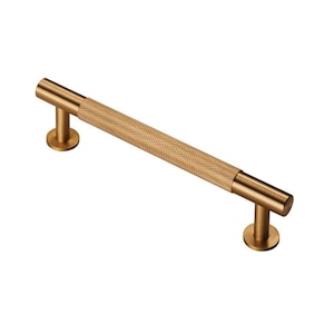 Brass Knurled Cabinet Pull Handle, Iconic Industrial Design , Modern ...